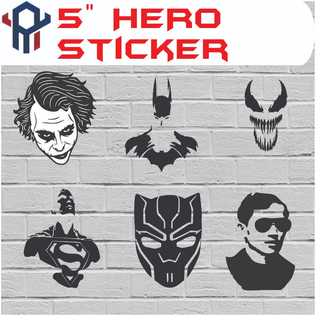 5" hero joker batman superman jose rizal venom black panther machine ...