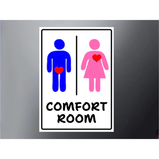 Shop comfort room signage for Sale on Shopee Philippines