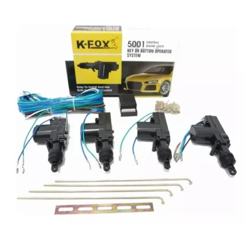K-FOX 5001 Central Door Lock Key and Button Operated System Car Door ...