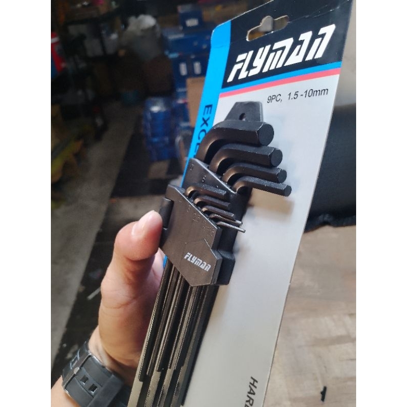 FLYMAN Allen Wrench set hexagon type long Original flyman | Shopee ...
