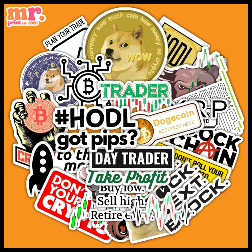 CRYPTO VOL 2 STICKERS CRYPTOCURRENCY WATERPROOF STICKERS | Shopee ...