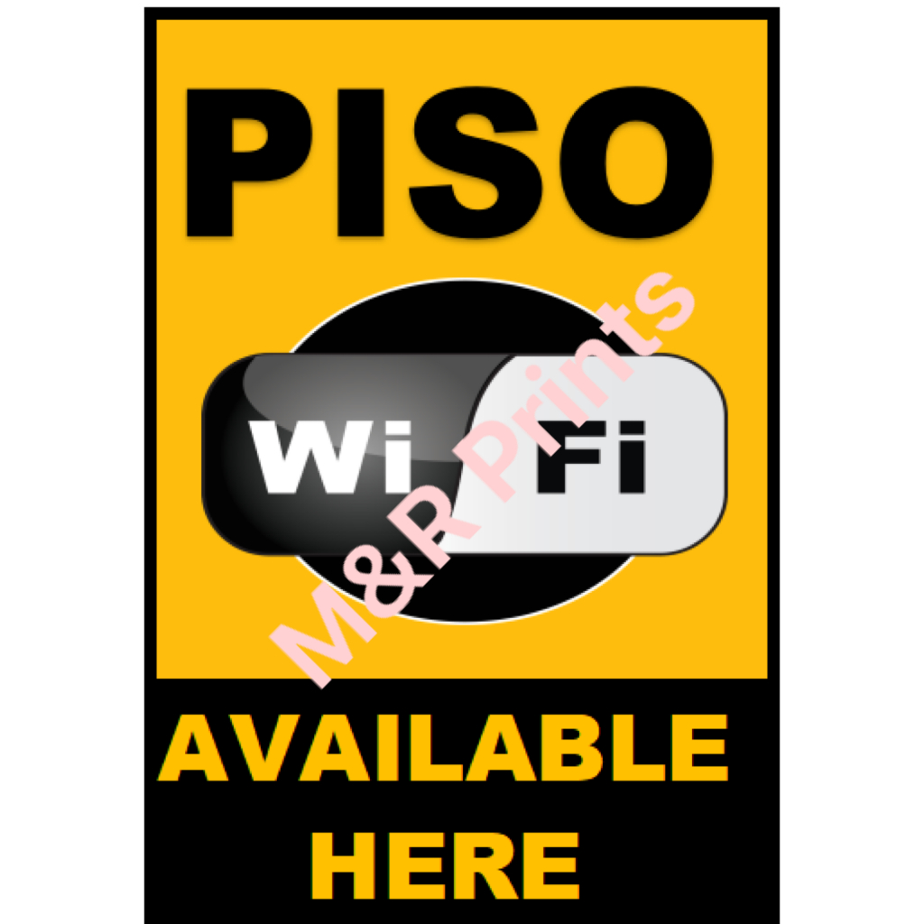 PISO WIFI LAMINATED SIGNAGE | Shopee Philippines