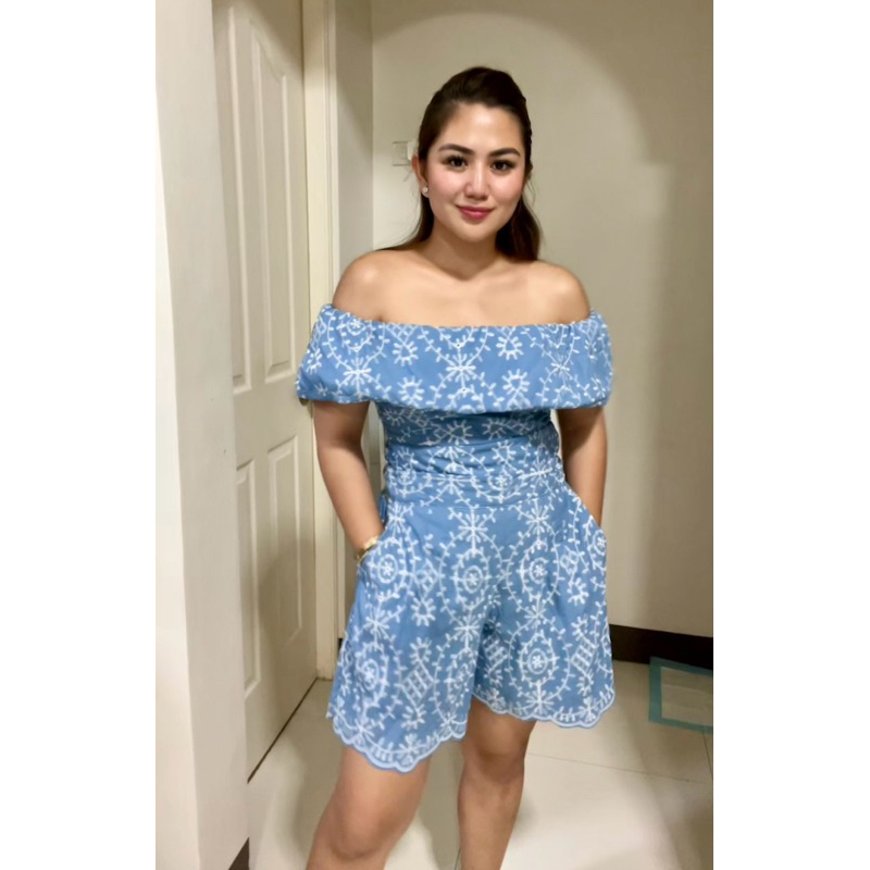 Plus Size off shoulder coordinates | Shopee Philippines