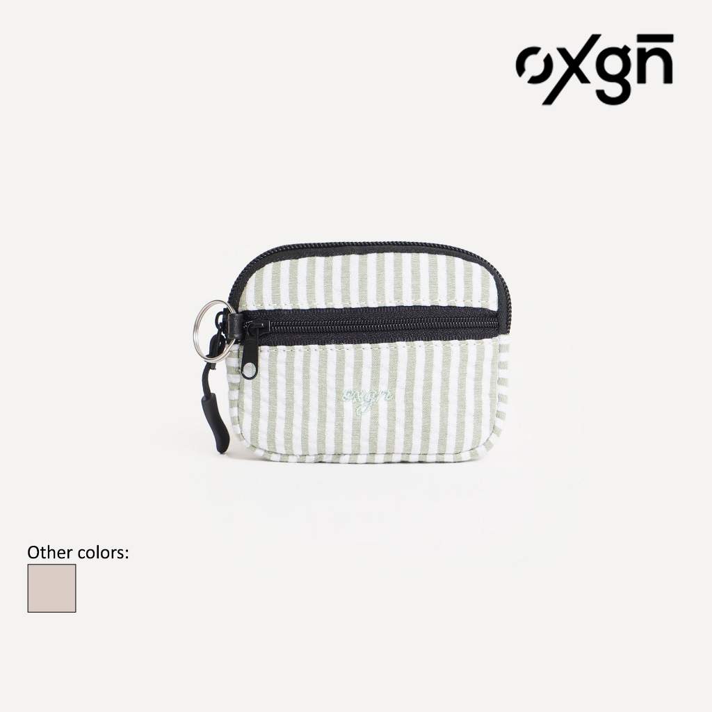 OXGN Seersucker Coin Purse For Men And Women (Green/Nude) | Shopee ...