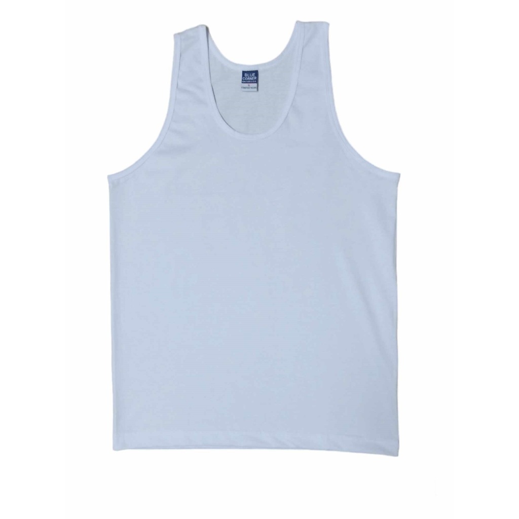 Blue Corner White Sando for Men and Kids | Shopee Philippines