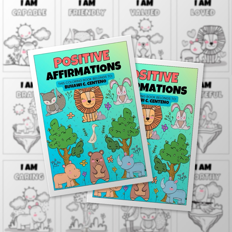 Custom Coloring Booklet - Positive Affirmations | Shopee Philippines