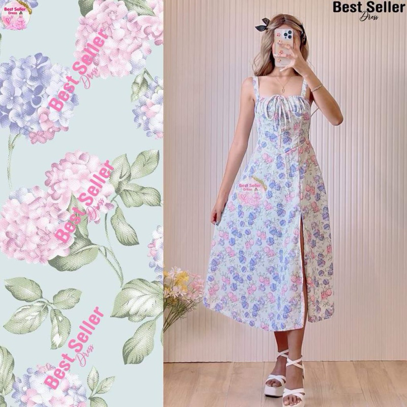 BSD Best Seller Dress Courtney (XS-XL)Maxi Dress W/Slit Casual Sweet ...