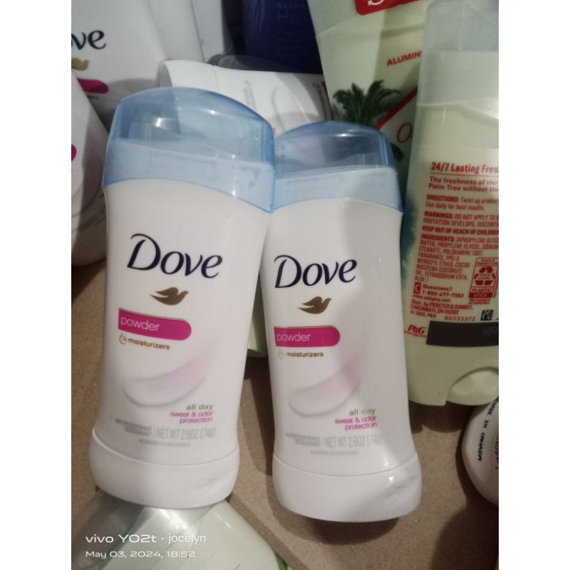 Dove powder moisturizers Antiperspirant deodorant 74g | Shopee Philippines