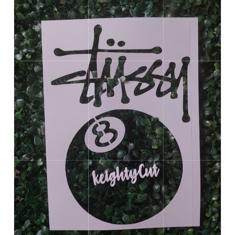 STUSSY 8BALL REUSABLE STENCIL FOR KISS SHIRT | Shopee Philippines