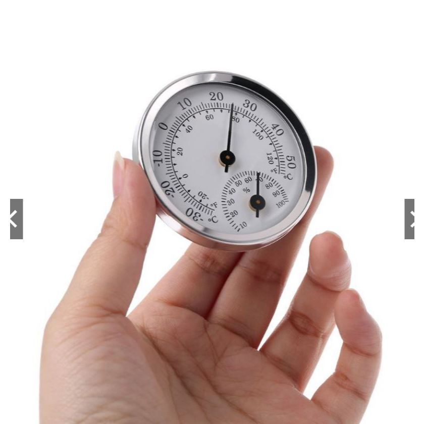 Indoor Analog Humidity Temperature Meter Gauge Thermometer Hygrometer ...