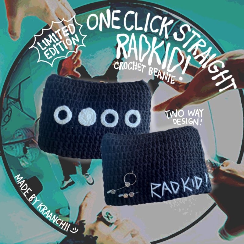 Limited Edition: One Click Straight Inspired Crochet Hat "OCS Radkid ...