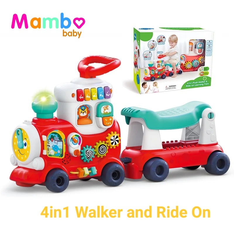Mambo 4in1 Multifunctional Electric Ride On Train Toy Pull Along Play ...
