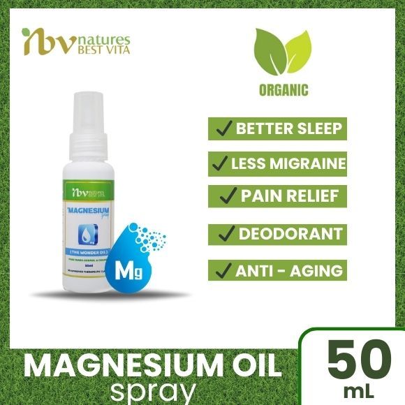 Natures Best Vita Magnesium Oil Spray for Insomnia/Pain Relief/Stress ...