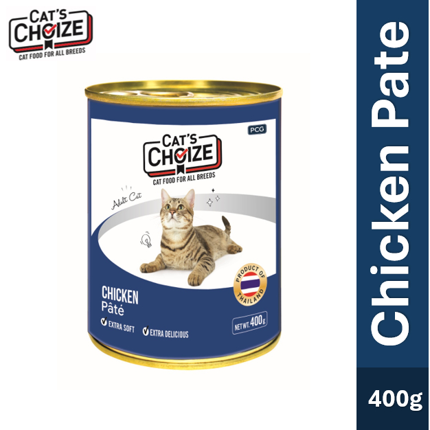 Cat's Choize Canned Adult Cat Food - Chicken Pate 400g | Shopee Philippines