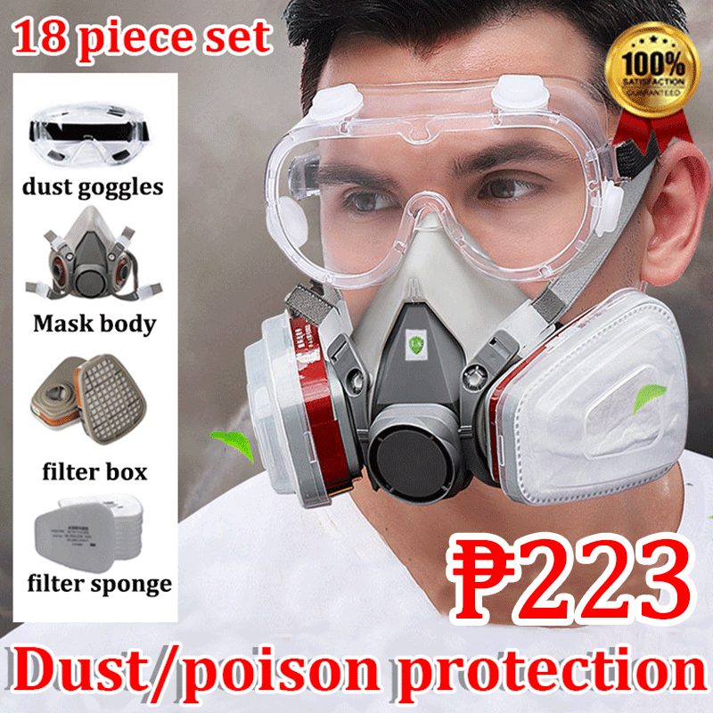 Multi-effect protection Mask 6200 gas mask Dual Filter Respirator ...