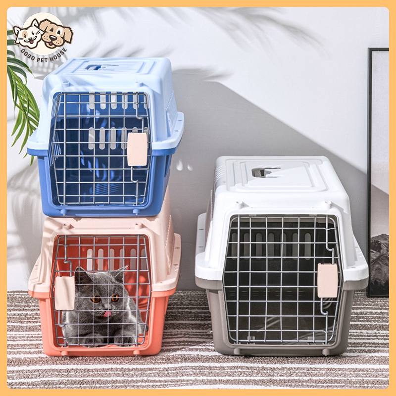 Dog Cage Carrier Large Pet Carrier Travel Cage Cat Cage Airline ...