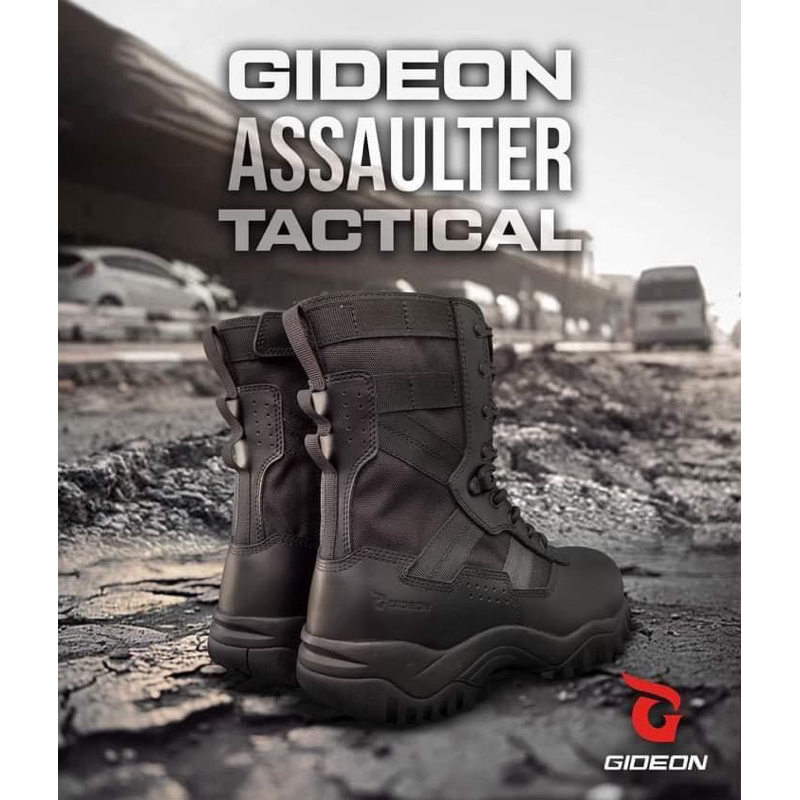 GIDEON Assault Tactical Boots | Shopee Philippines