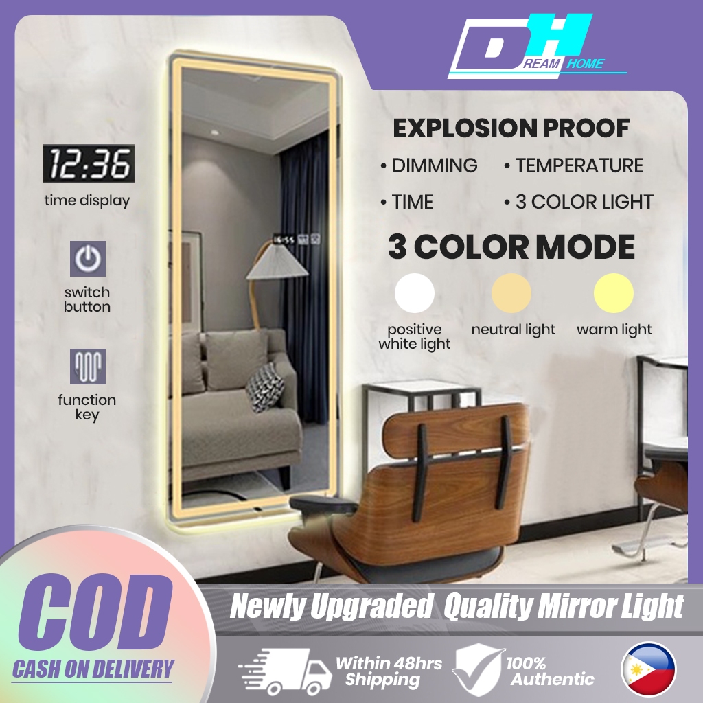 Barber Shop Smart Mirror Led Wall Mounted Full Body Mirror Induction ...