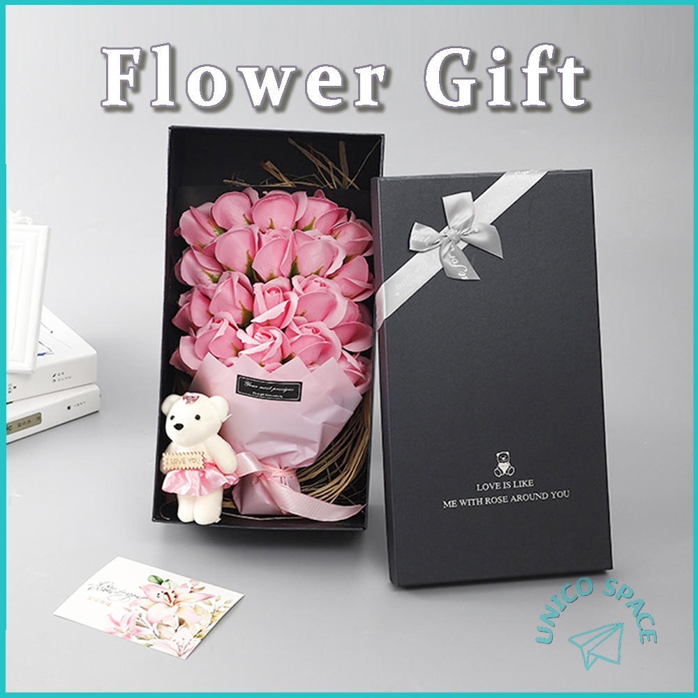 Soap Flower Rose 99 Roses Gift Box Explosive Birthday Gift For ...