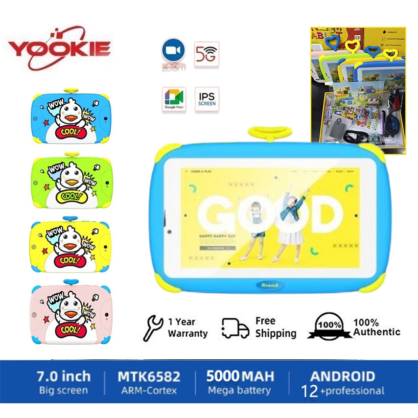 5G 2024 New Dream Tablet Android 12 Kids Cute Tablet 8+256GB 7 Inch ...