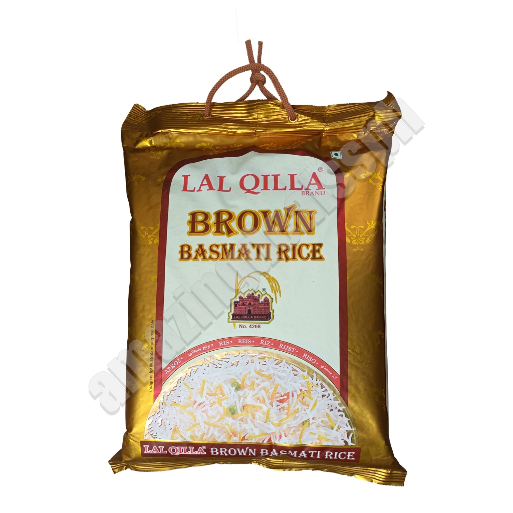 5kg Lal Qilla Brown Basmati Rice (Rich in fibre) Made in India | Shopee ...