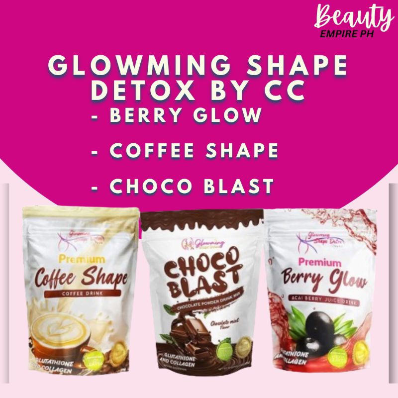 Glowming Detox Premium Berry Glow, Premium Coffee Shape & Choco Blast by Cris Cosmetics | Shopee ...