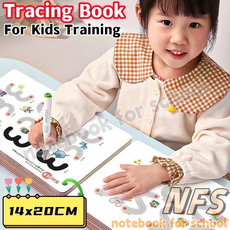 NFS Tracing Book For Kids Training Coloring Book Erasable Writing ...