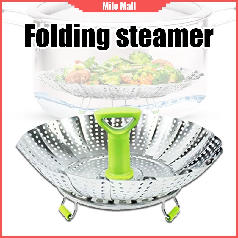 Folding Steamer Multi-Purpose Steamer Basket For Mesh Steamer Rack ...
