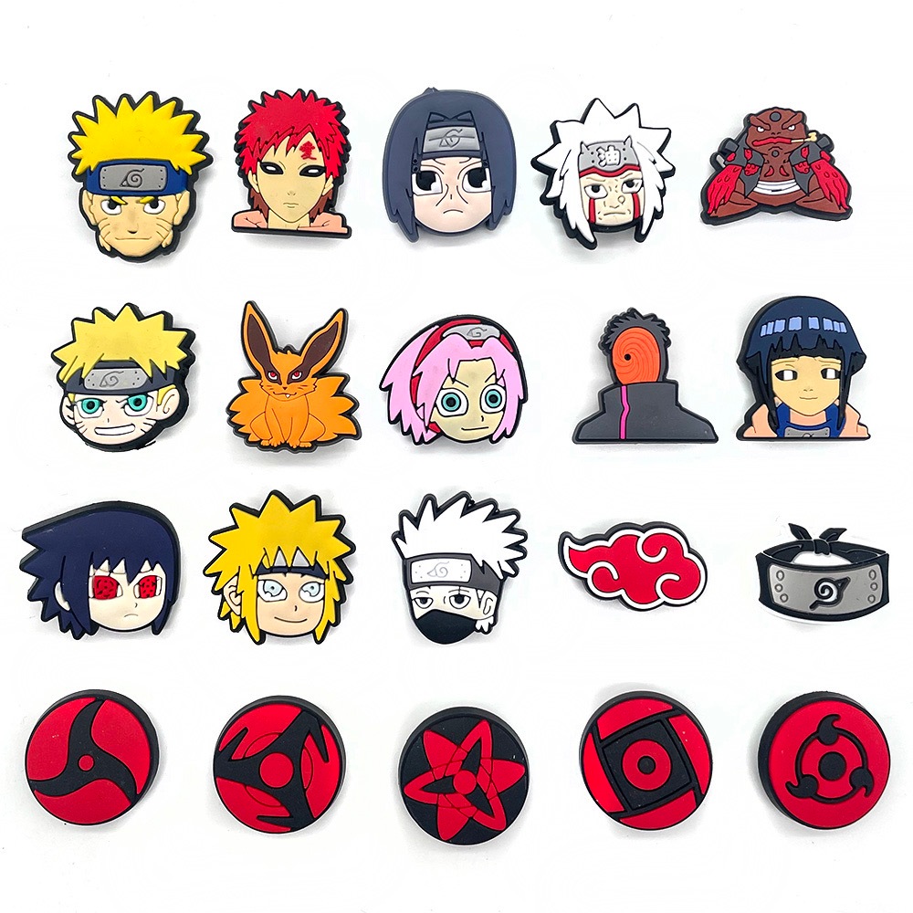 Jibbitz for Crocs Japanese Anime Naruto slippers sandals Accessories ...