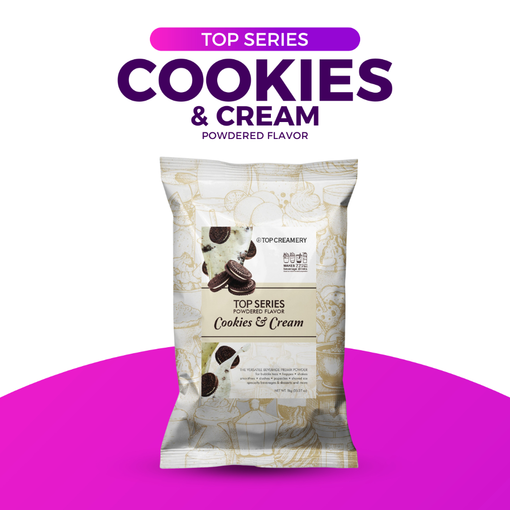 Top Creamery Cookies and Cream Powdered Flavor 1KG | Shopee Philippines