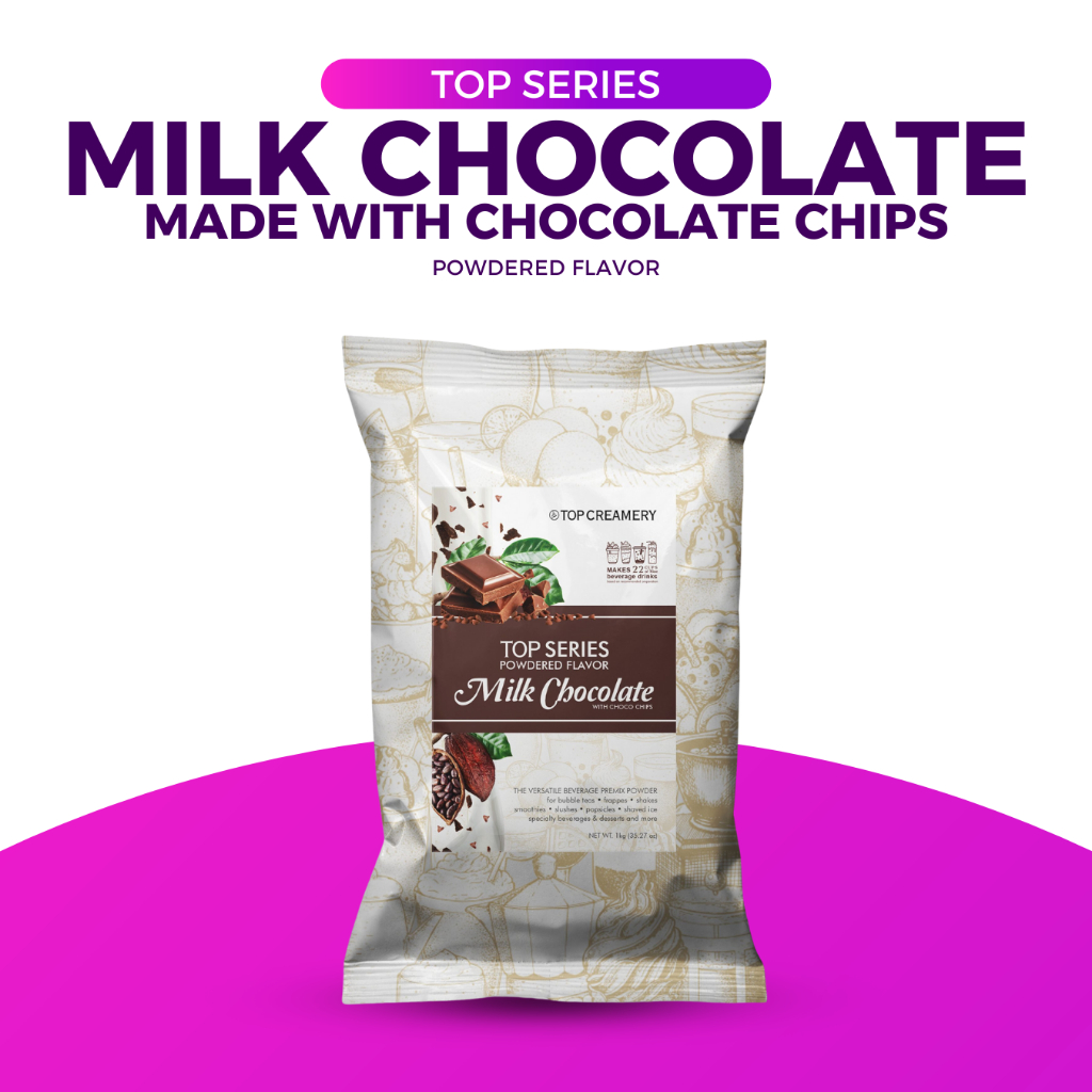 Top Creamery | Milk Chocolate w/ Choco Chips | KISSES Powdered Flavor ...