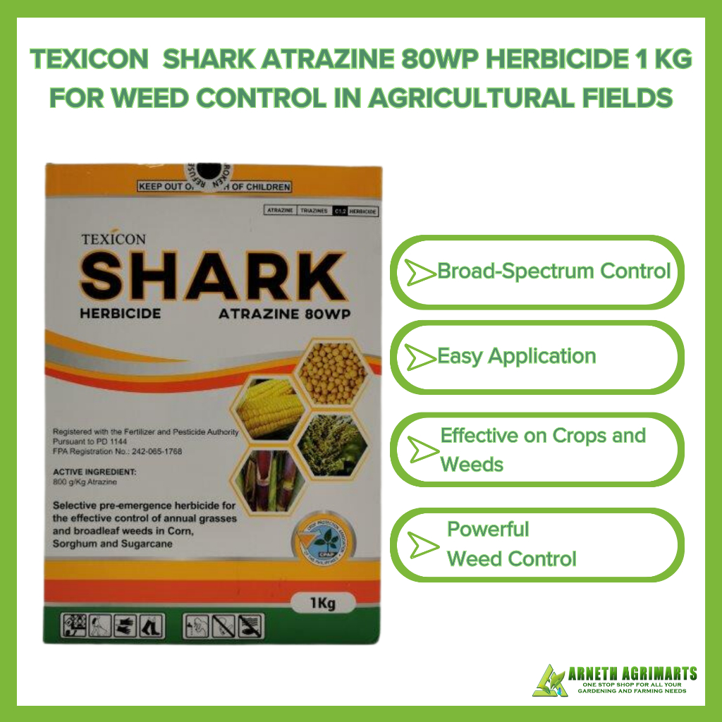 TEXICON SHARK ATRAZINE 80 WP HERBICIDE 1 KG | Shopee Philippines