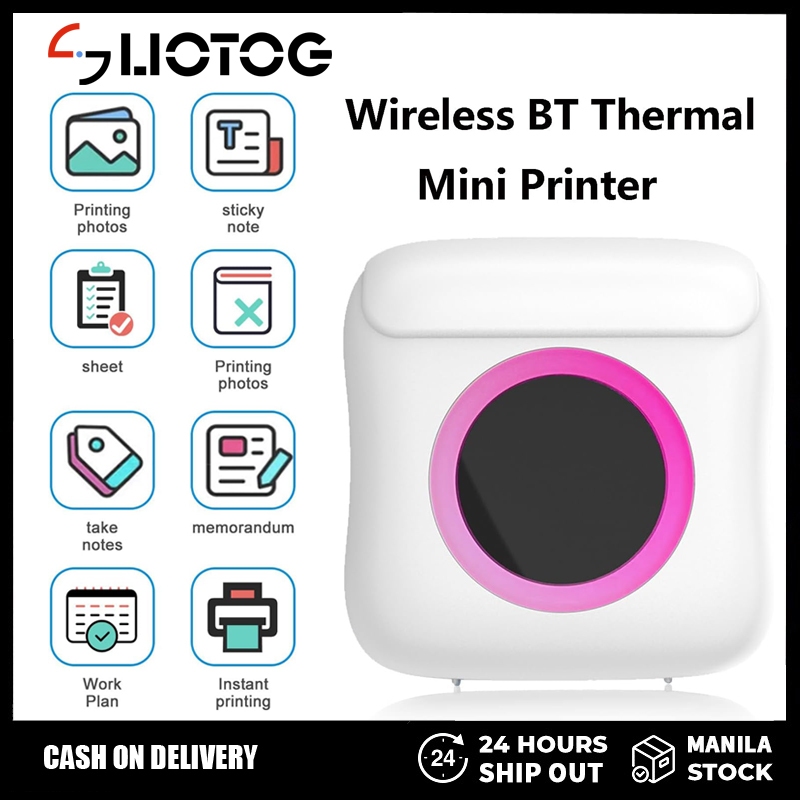 LIOTOG C22 Bluetooth Thermal Printer Mini Printer Inkless Sticker ...
