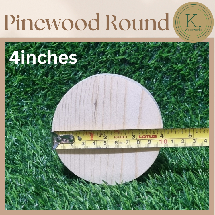 Kukkuk Woodworks Pinewood Round Circle Unpainted 2 3 4 5 6 7 8 inches ...