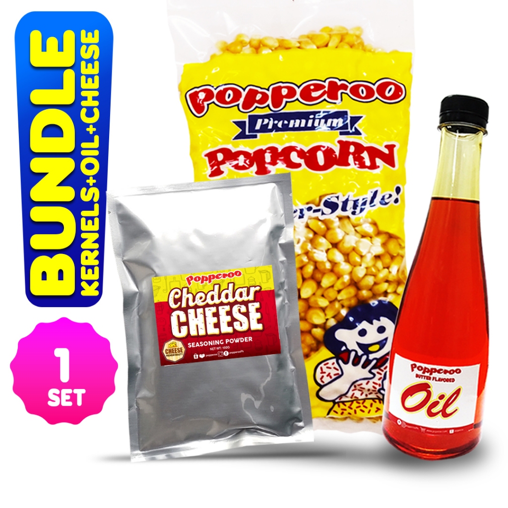 Popperoo MOVIE MARATHON BUNDLE - US Popcorn Kernels + Popcorn Oil ...