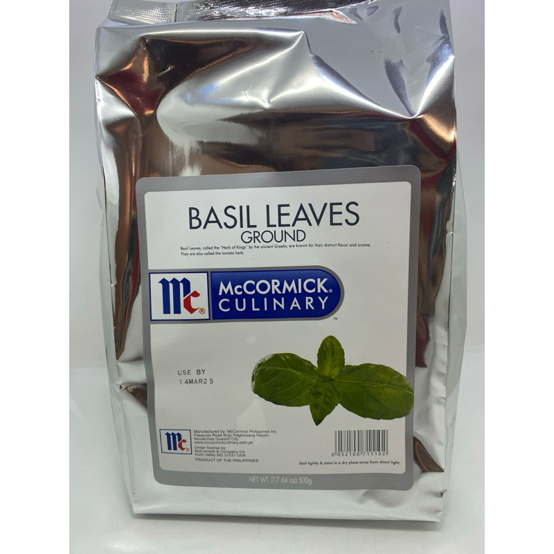 McCormick Basil Leaves Ground 500g | Shopee Philippines