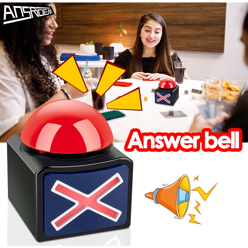 Game Answer Buzzer Alarm Button with Sound Light Trivia Quiz Got Answer ...