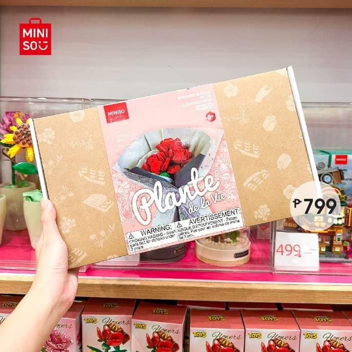 MINISO FLOWER BUILDING BLOCKS | Shopee Philippines