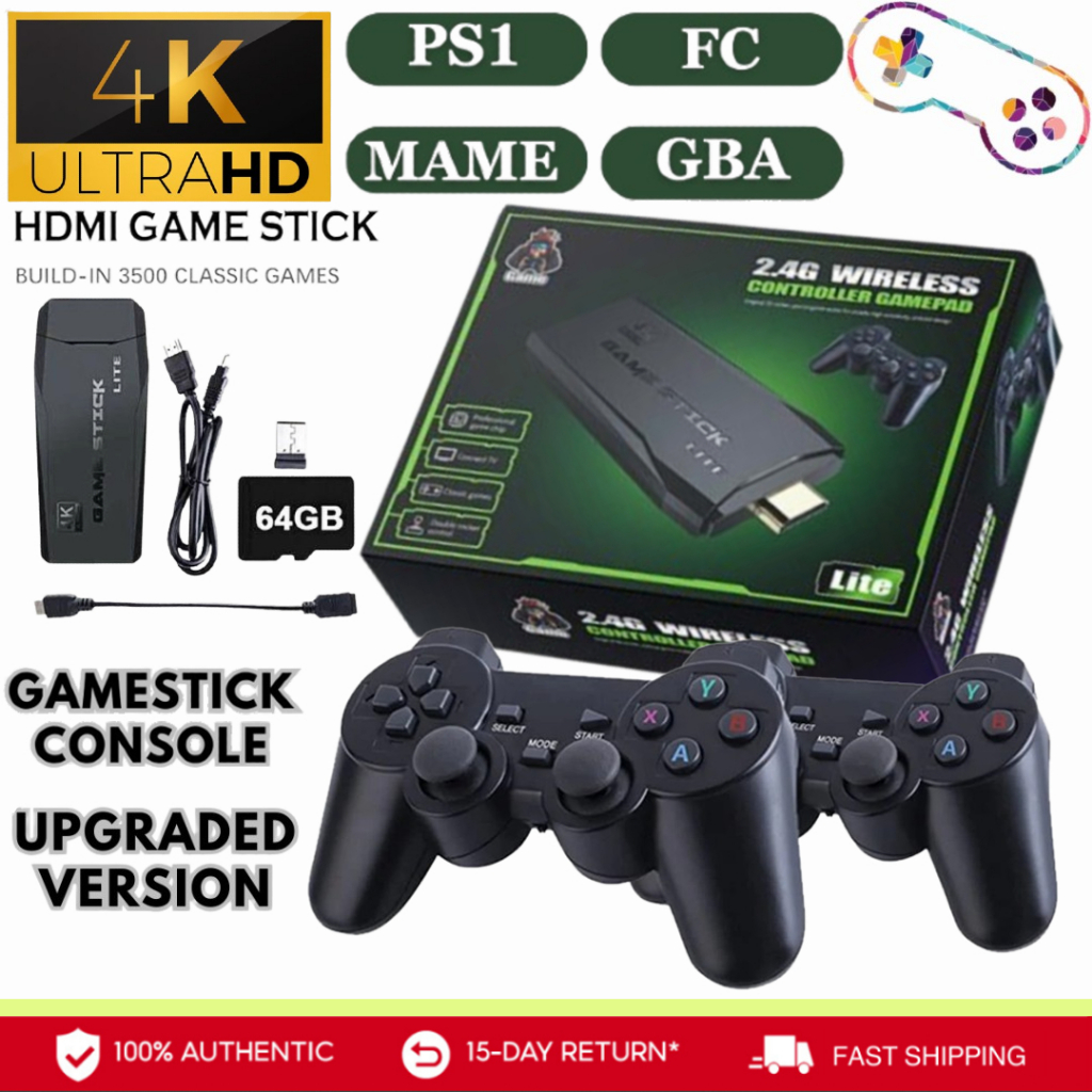 New Version 2025 Portable 10k Games Wireless Video Games Stick 64GB ...