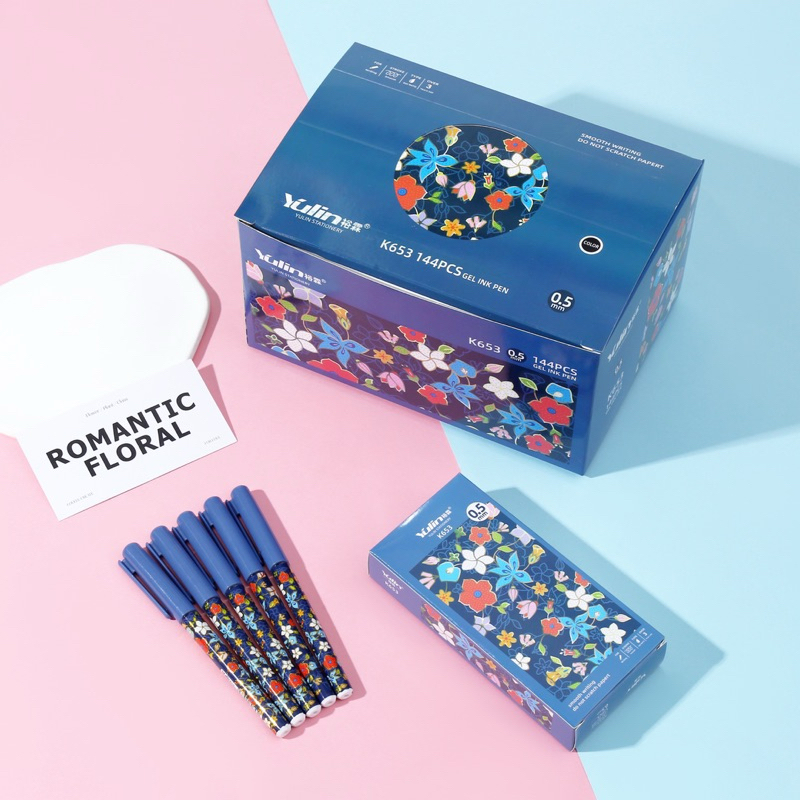WISDOM YULIN K653 GEL PEN 12pcs | Shopee Philippines