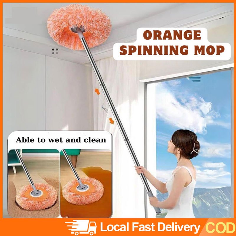 Round Mop 2 Meters Adjustable Longer Mop For Wall And Ceiling Household ...