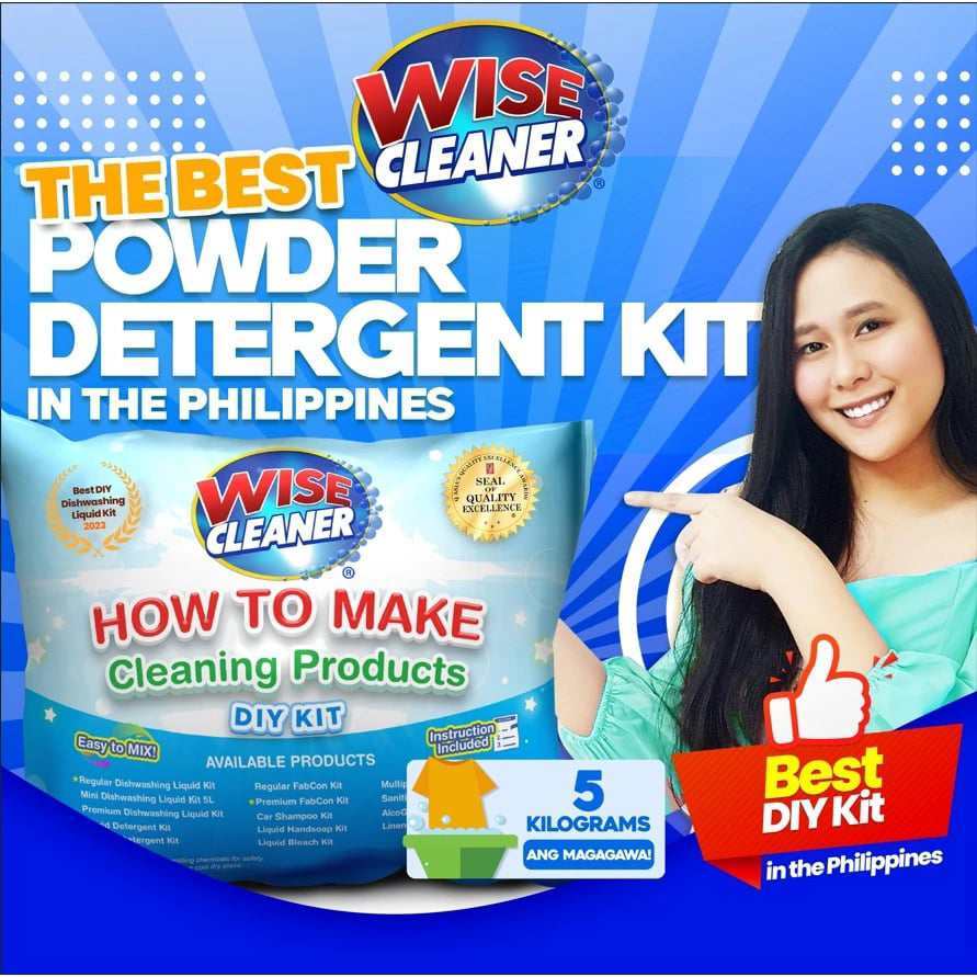 Wise Cleaner Powder Detergent 5kg DIY kit | Shopee Philippines