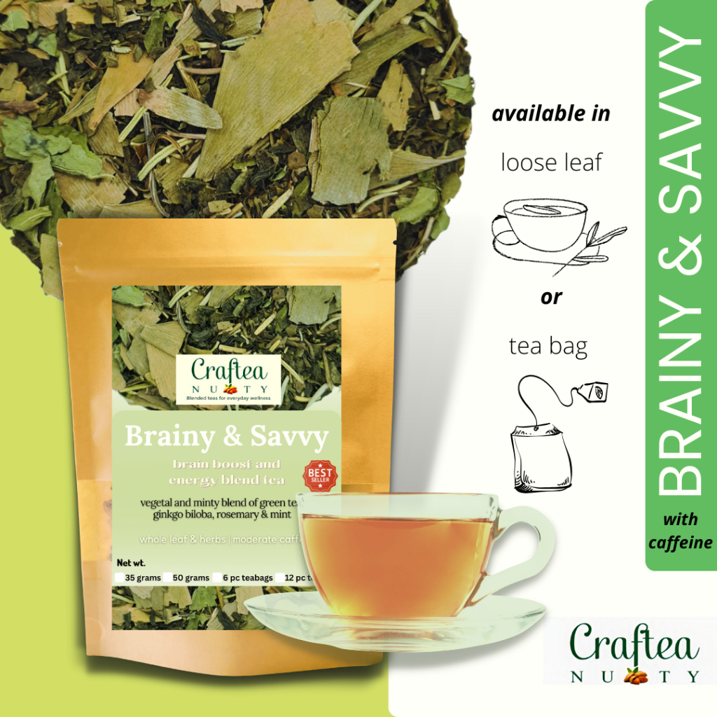 Green Tea with Ginkgo Biloba Rosemary | BRAINY AND SAVVY | Memory tea ...