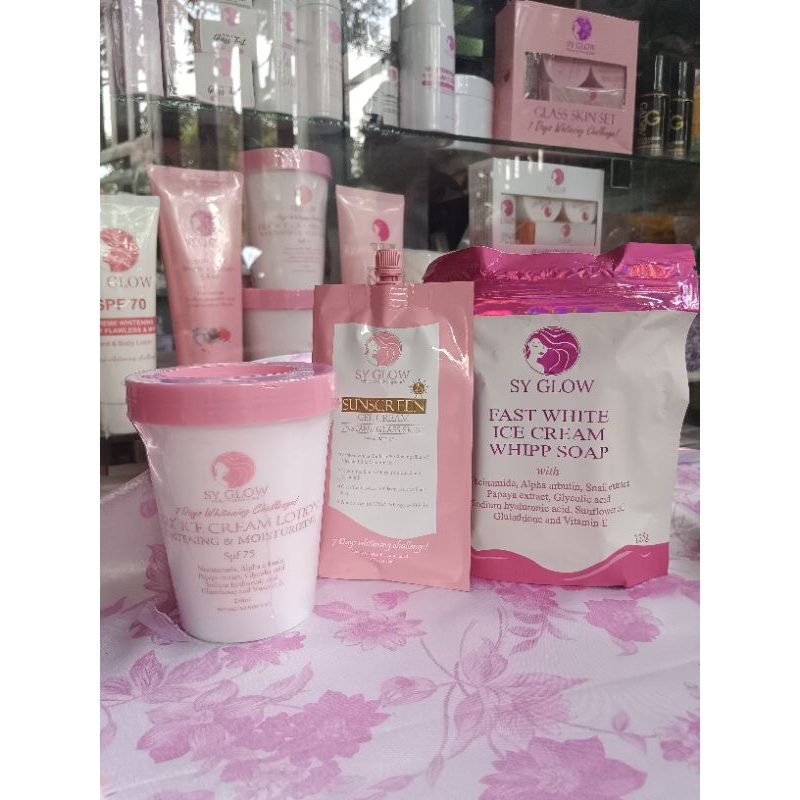 SY GLOW SAVER SET (LOTION, SOAP & SUNSCREEN) | Shopee Philippines