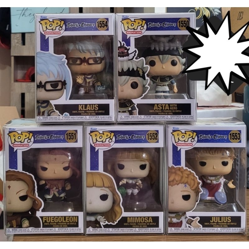 Funko Pop! Black Clover 1550, 1551, 1552, 1553 and 1554 | Shopee ...