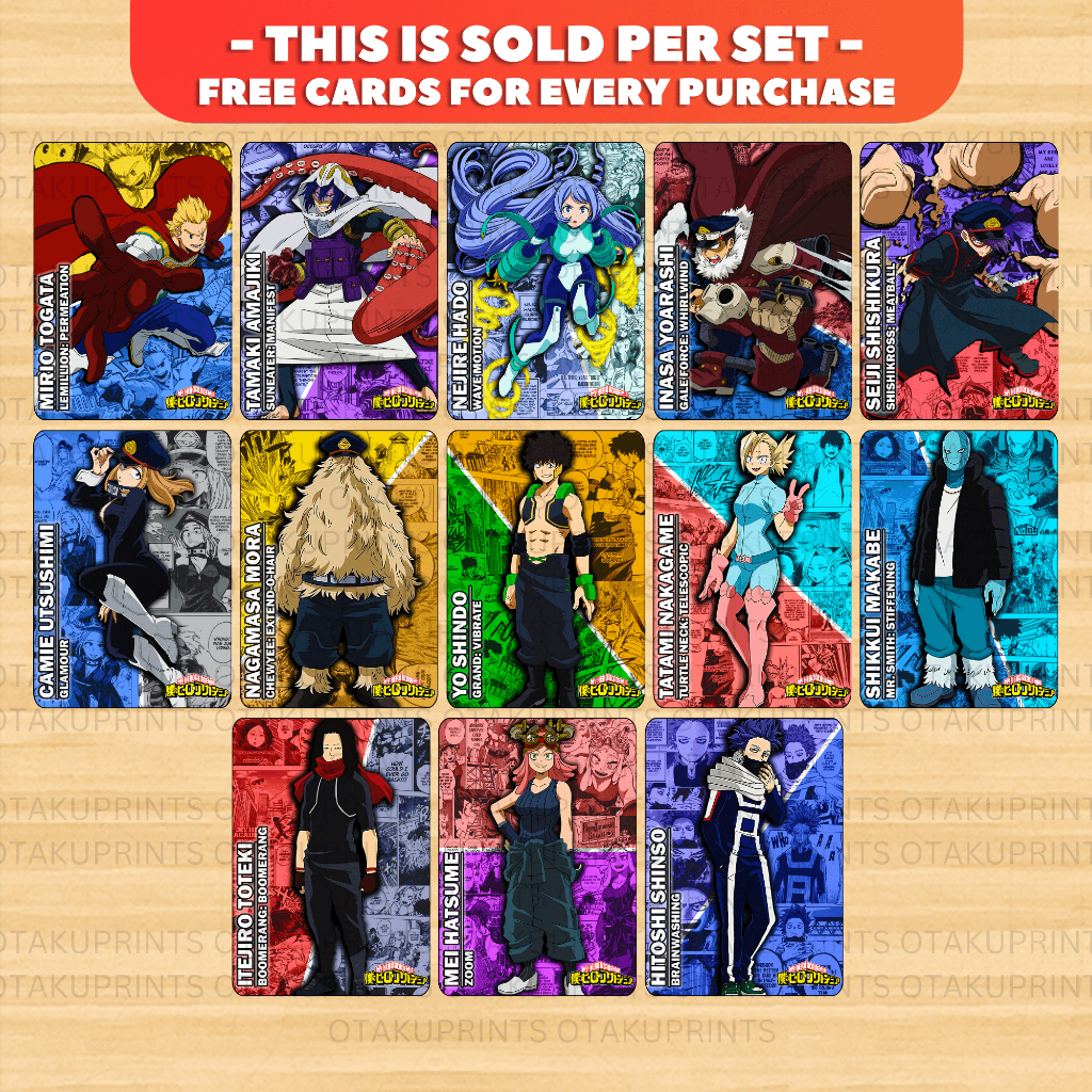 My Hero Academia Others Photocard - [SOLD PER SET] | Shopee Philippines