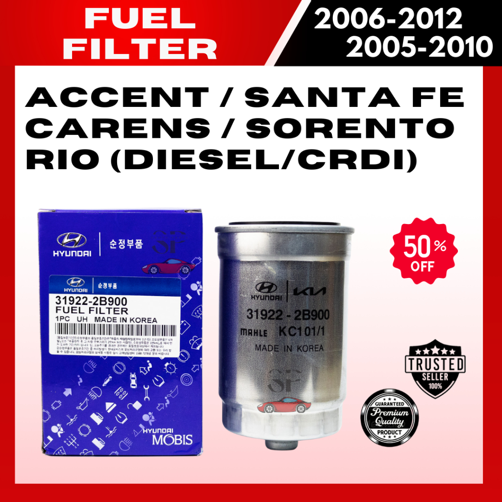 ON SALE! FUEL FILTER for HYUNDAI Accent / Santa Fe / KIA Rio / Carens ...