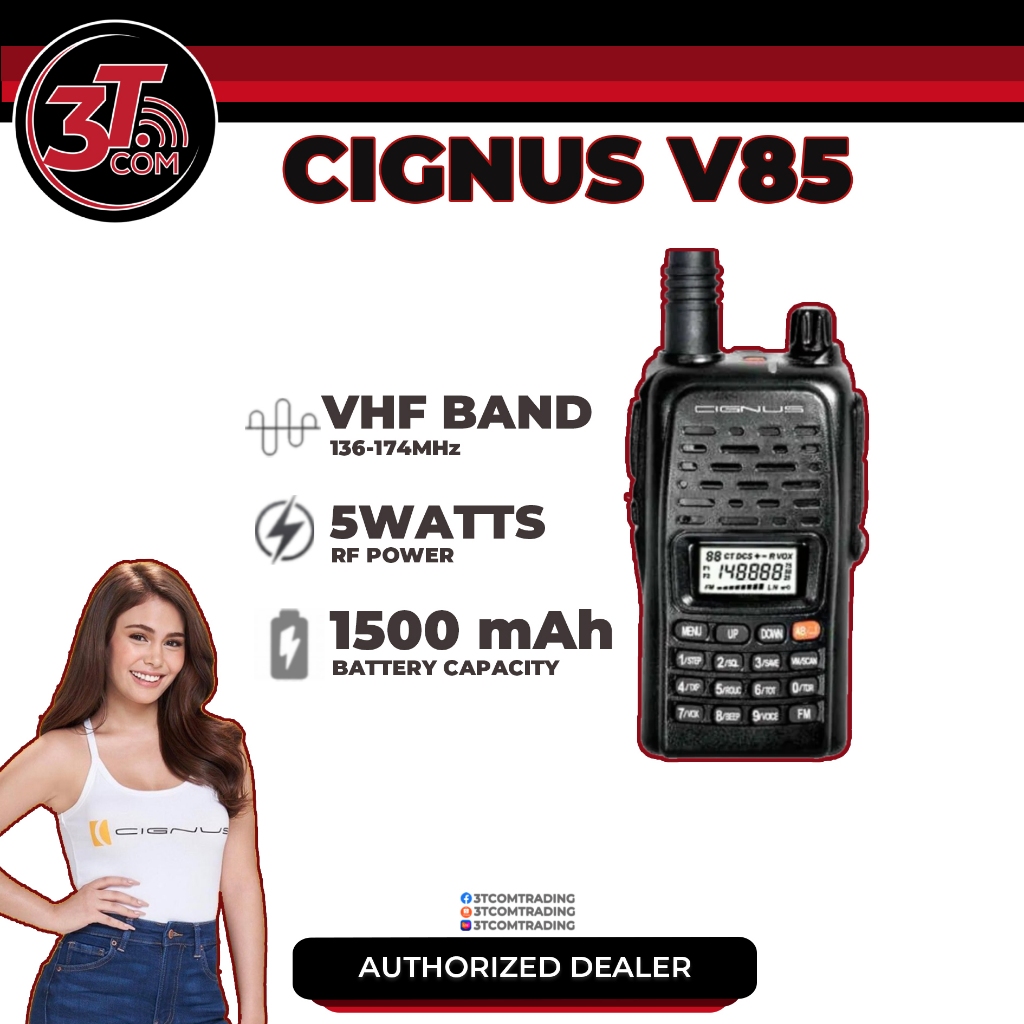 CIGNUS V85 DUAL AND SINGLE SERIES 5WATTS RADIO | Shopee Philippines