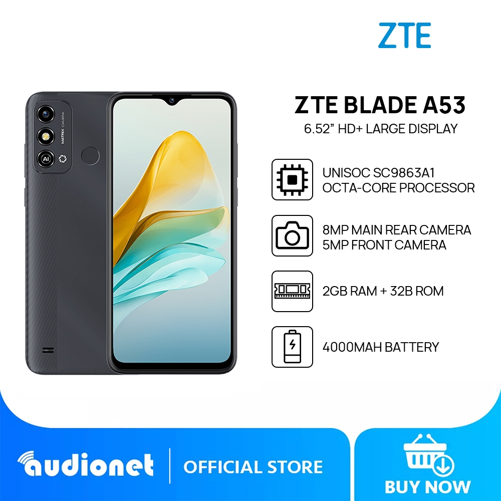 ZTE Blade A53 Smartphone | 2GB+32GB | Unisoc SC9863A1 | 6.52“ HD+ ...