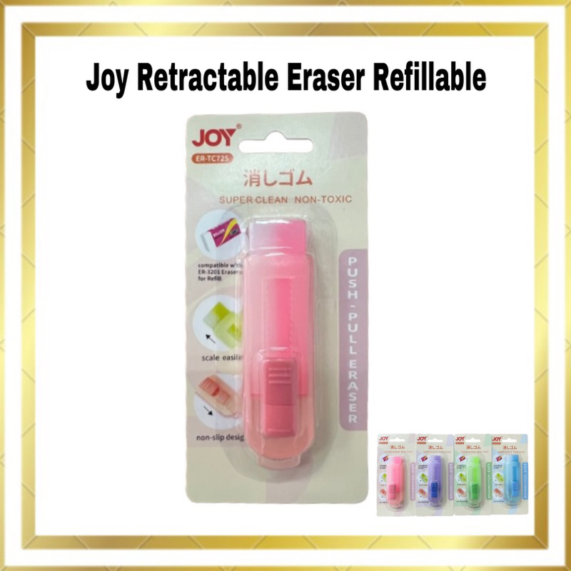Joy Retractable Pencil Eraser Refillable | Shopee Philippines